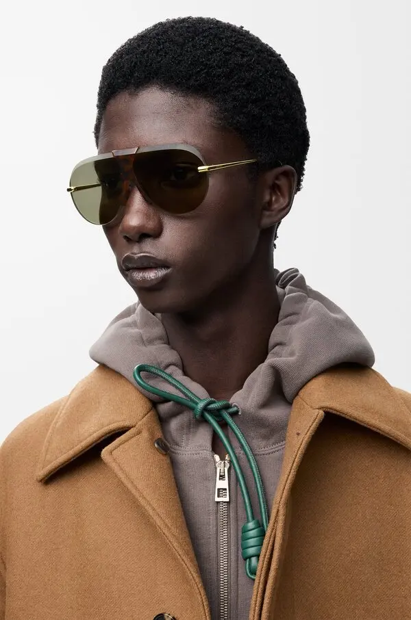 Loewe Safari Aviator Sunglasses - Havana