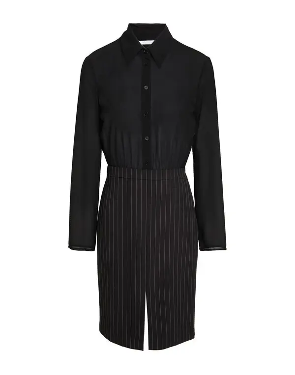 Patrizia Pepe Pinstriped Mini Dress