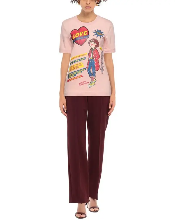 Moschino Cotton And Elastane T-shirt With Graphic Print