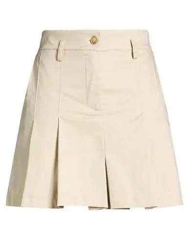 HAVEONE Mini Pleated Poplin Skirt - Beige