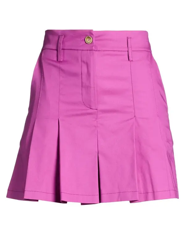 HAVEONE Mini Pleated Poplin Skirt - Mauve