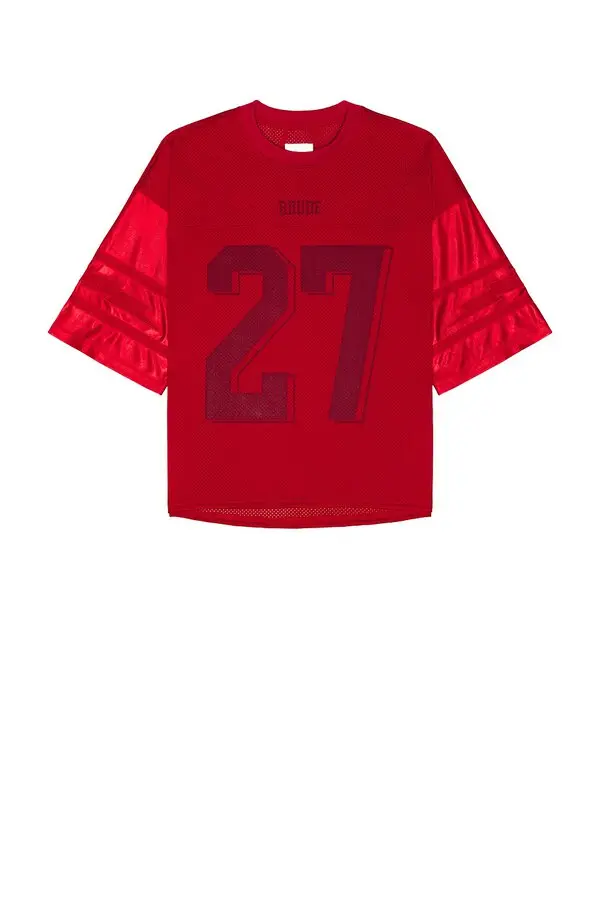 Rhude Lightning Football Jersey - Red