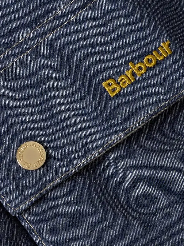 Barbour Asker Cotton Corduroy-trimmed Denim Jacket