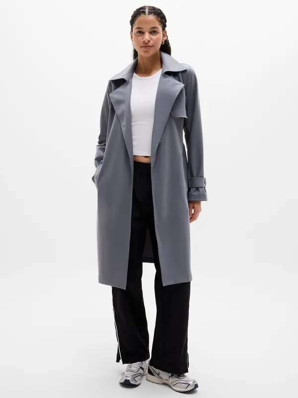 Athleta Stellar Trench Coat - Slate