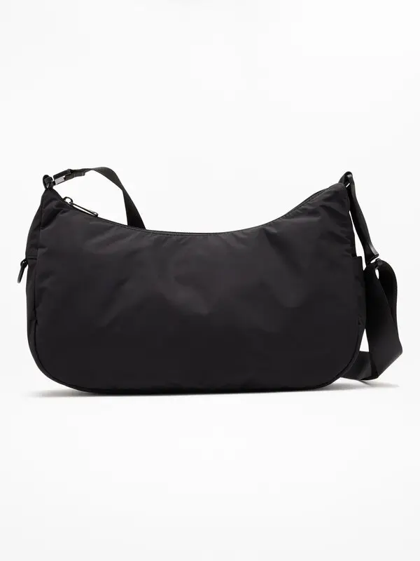 Athleta Anytime Crescent Crossbody - Black