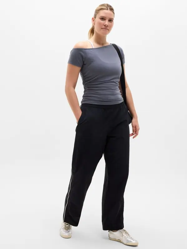 Athleta Move With Ease One Shoulder Tee - Slate
