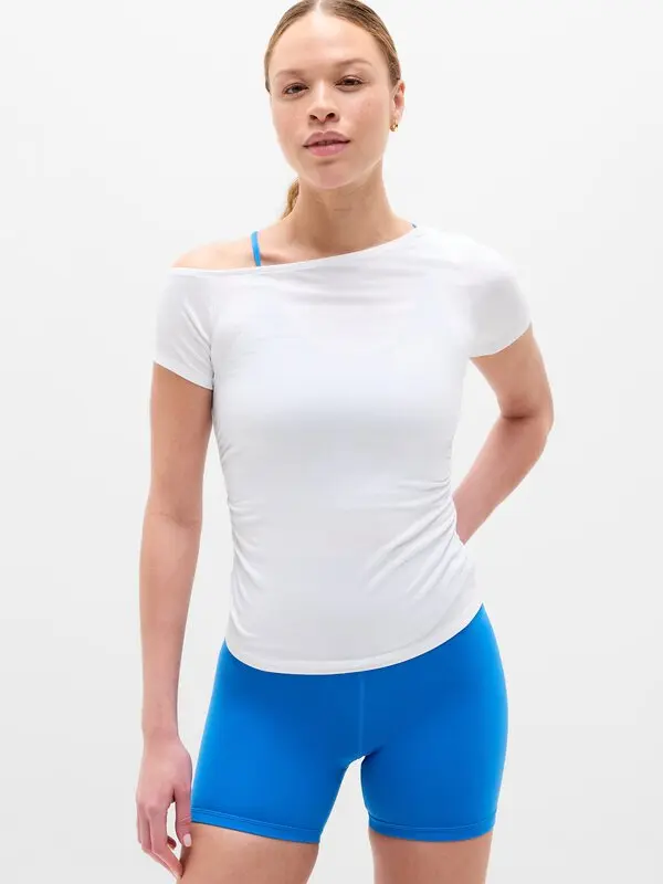 Athleta Move With Ease One-shoulder Tee - Bright White