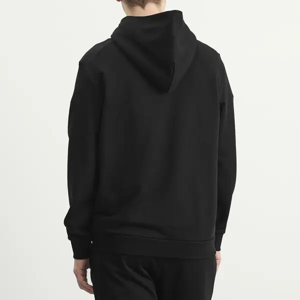 Moncler Stripe Logo Zip-up Hoodie - Black