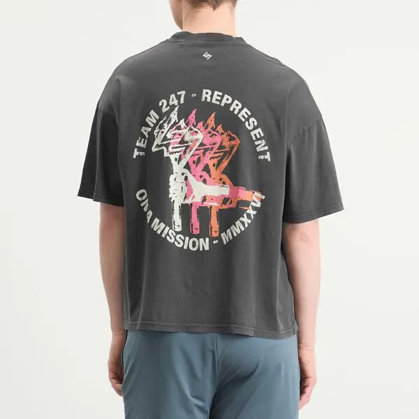 REPRESENT 247 Torch Crop T-shirt