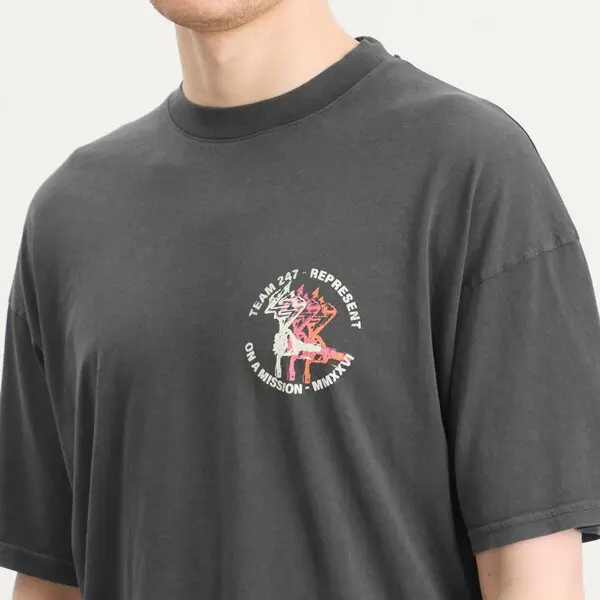 REPRESENT 247 Torch Crop T-shirt