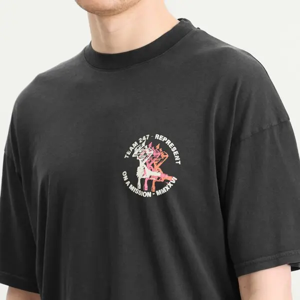 REPRESENT 247 Torch Crop T-shirt