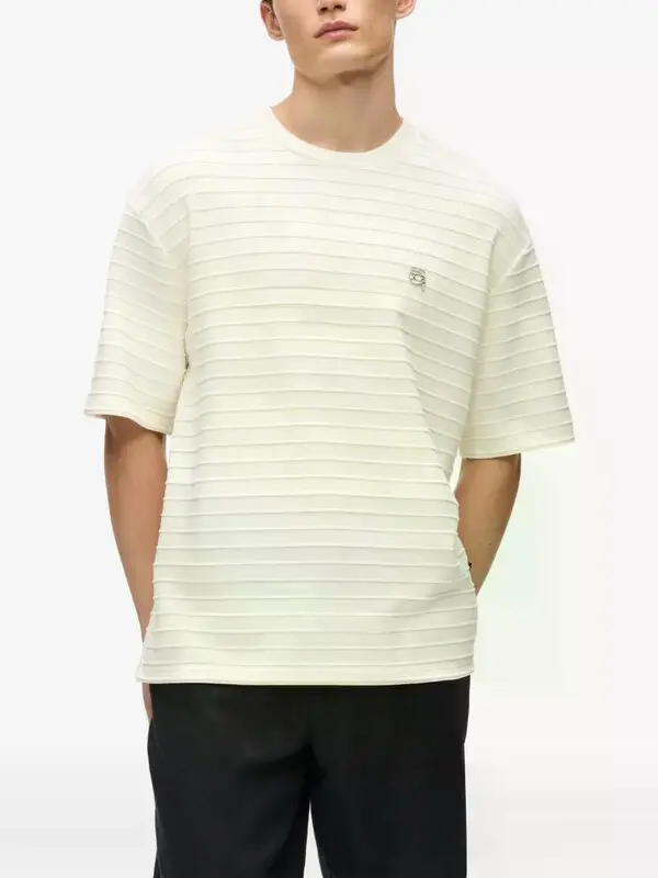 Karl Lagerfeld Ikon Structure Striped T-shirt