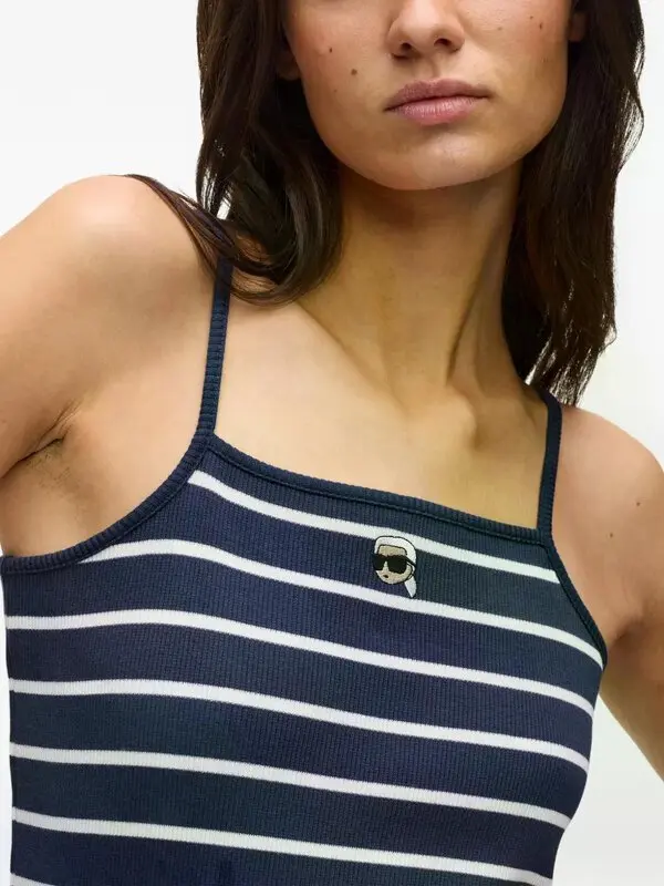 Karl Lagerfeld Striped-pattern Tank Top