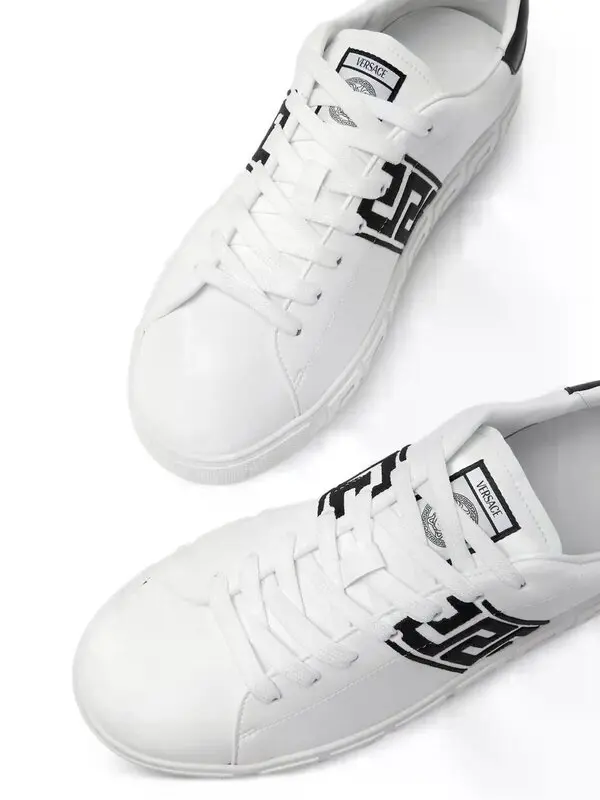 Versace Greca Embroidered Sneakers