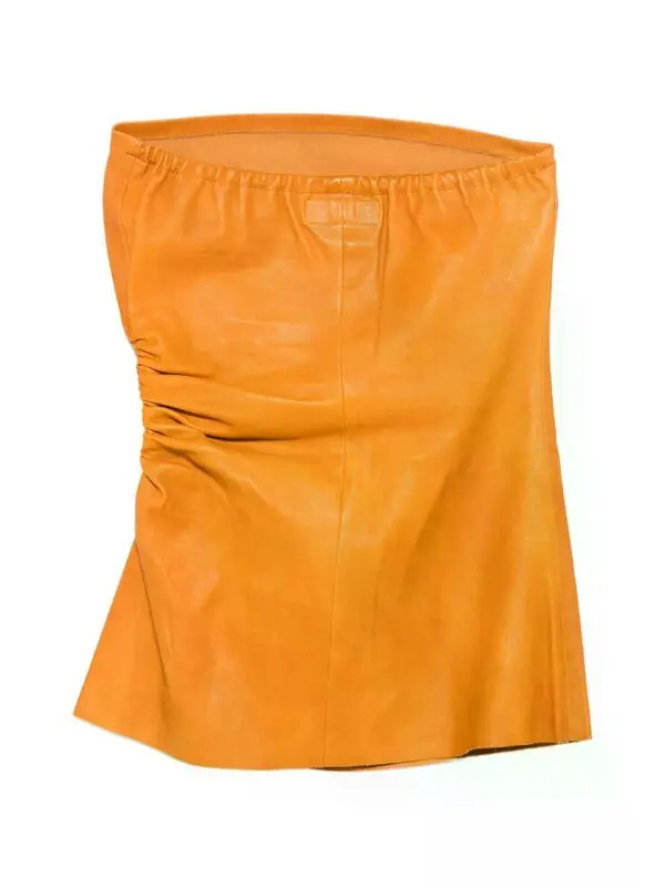 Stouls Laya Ruched Tube Top - Orange