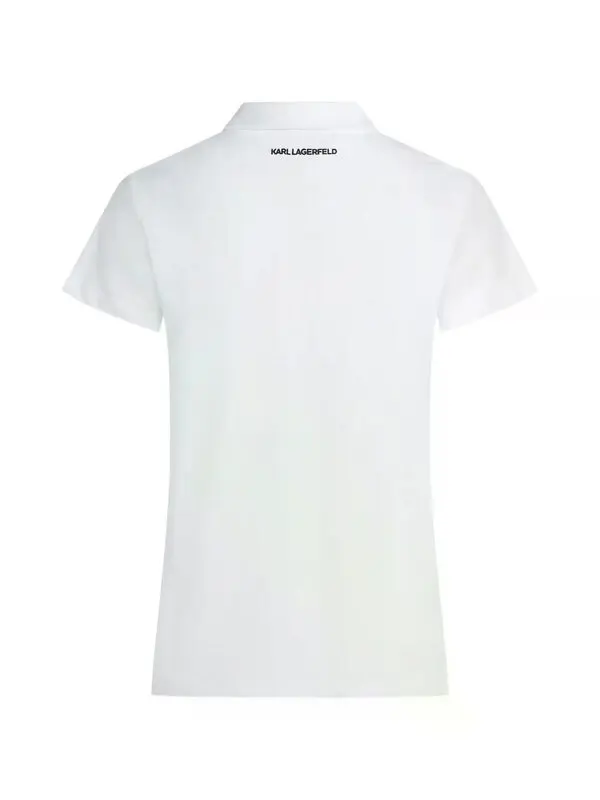 Karl Lagerfeld Logo-patch Polo Top