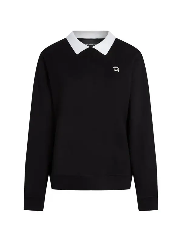 Karl Lagerfeld Ikon Collared Sweatshirt