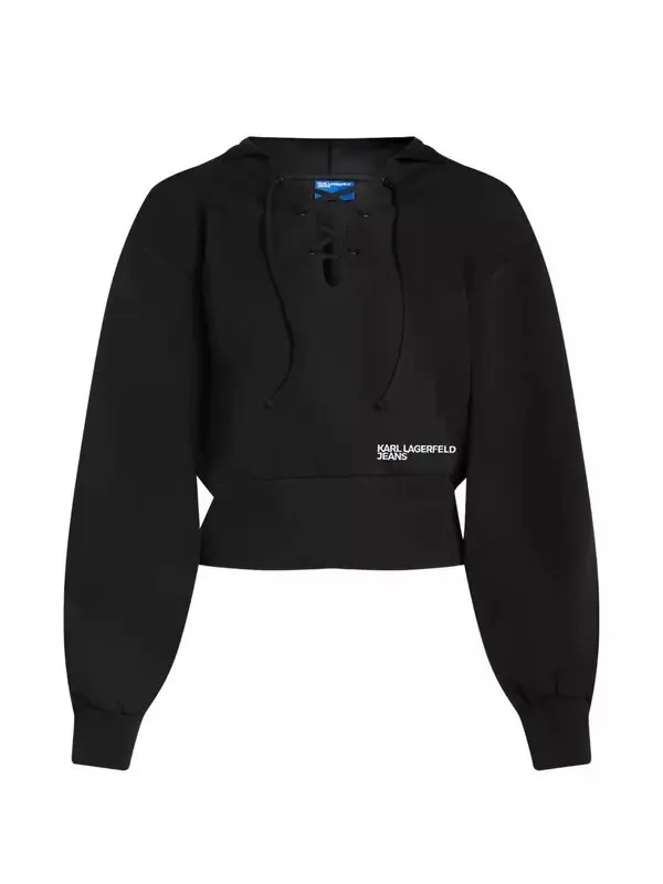 Karl Lagerfeld Lace-up Hoodie