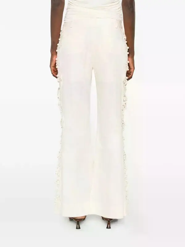 Zimmermann Awaken Embroidered Trousers - Neutrals