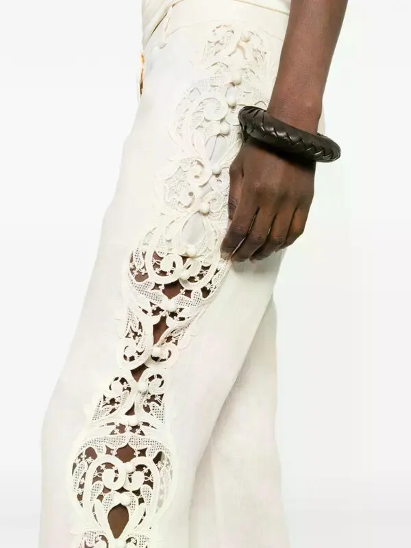 Zimmermann Awaken Embroidered Trousers - Neutrals