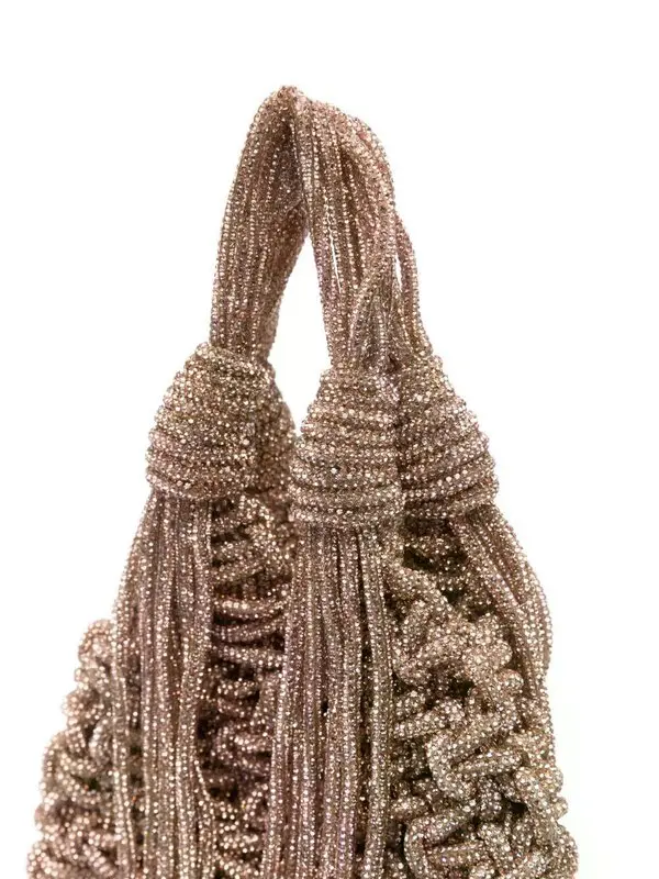 HIBOURAMA Mini Crystal-embellished Tote Bag - Pink