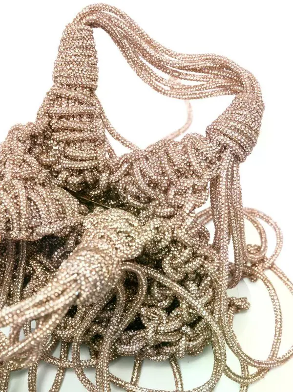 HIBOURAMA Mini Crystal-embellished Tote Bag - Pink