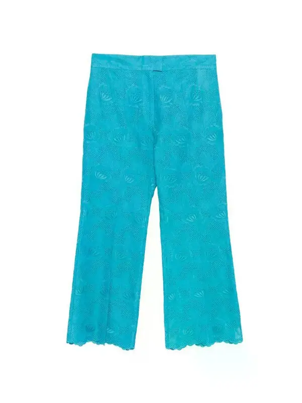 Valentino Garavani Floral-embroidered Trousers