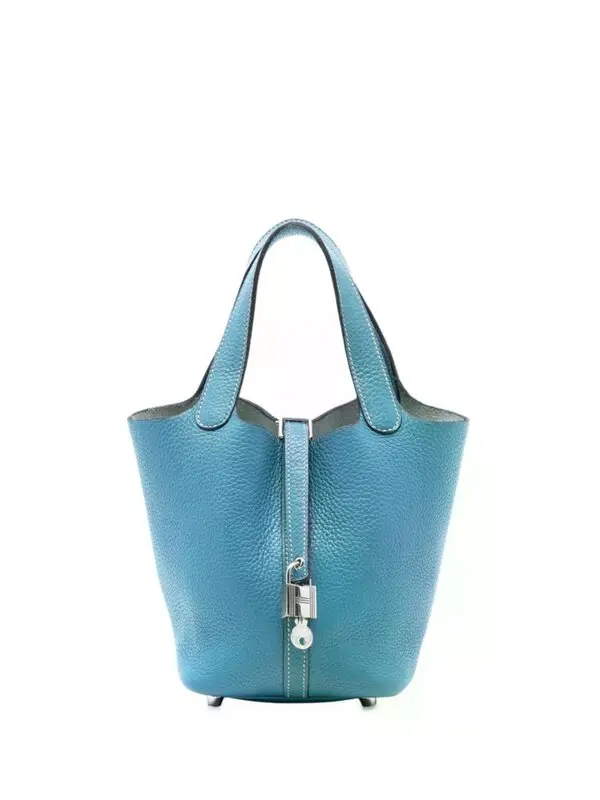 Hermès 2014 Clemence Picotin Lock 18 Handbag - Blue