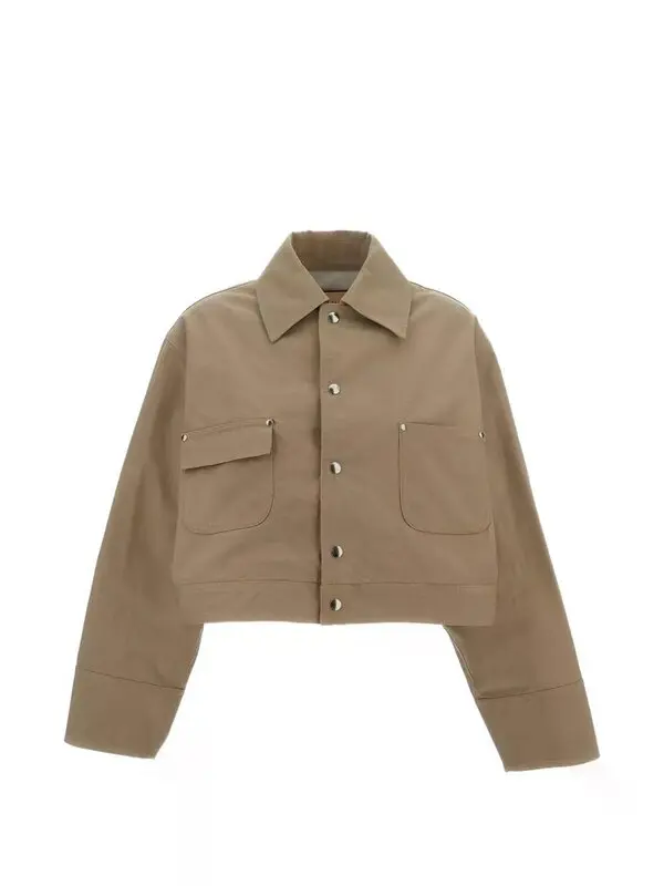 Plan C Boxy Pocket Jacket - Neutrals
