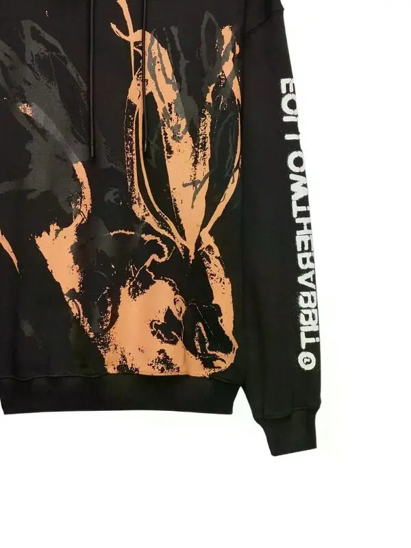 MSGM Printed Long-sleeved Hoodie