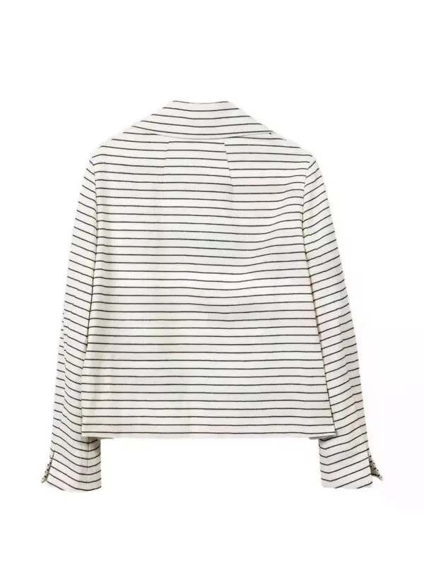 LUISA CERANO Striped Double-breasted Jacket