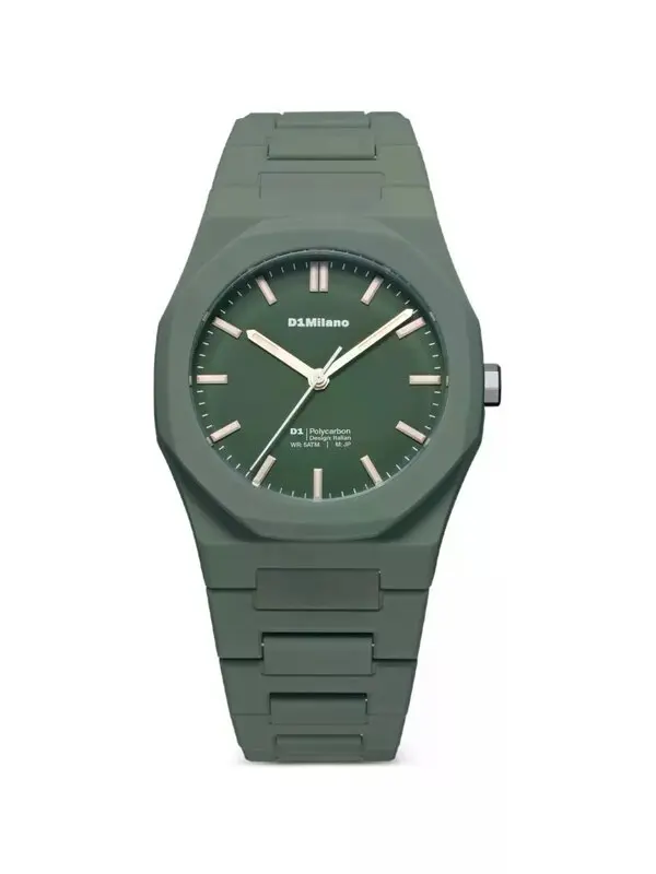 D1 MILANO Polycarbon 40.5mm Watch - Green