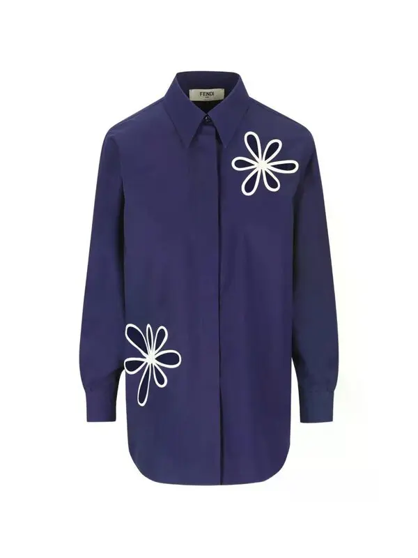 Fendi Flower-cutout Shirt