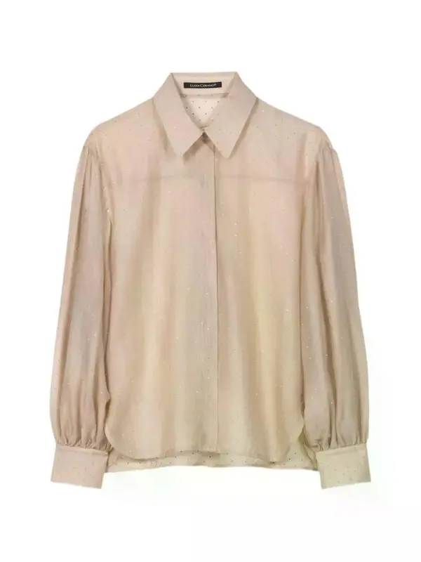 LUISA CERANO Embellished Blouse