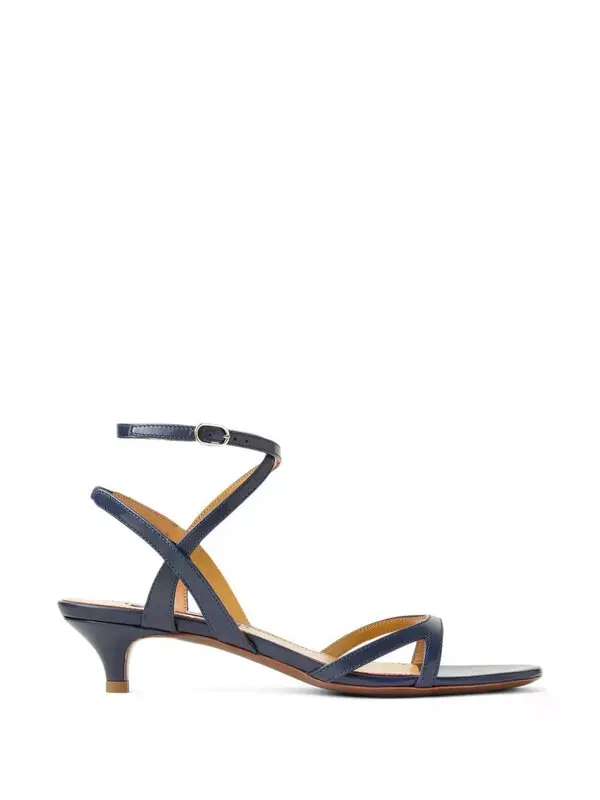 Ralph Lauren Clarke Crisscross Buckled Sandals - Blue