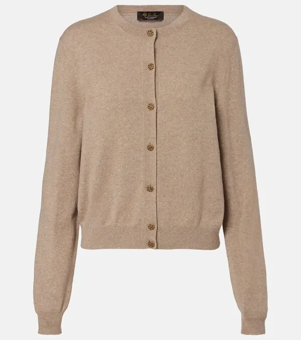 Loro Piana Classic Cashmere Cardigan - Beige