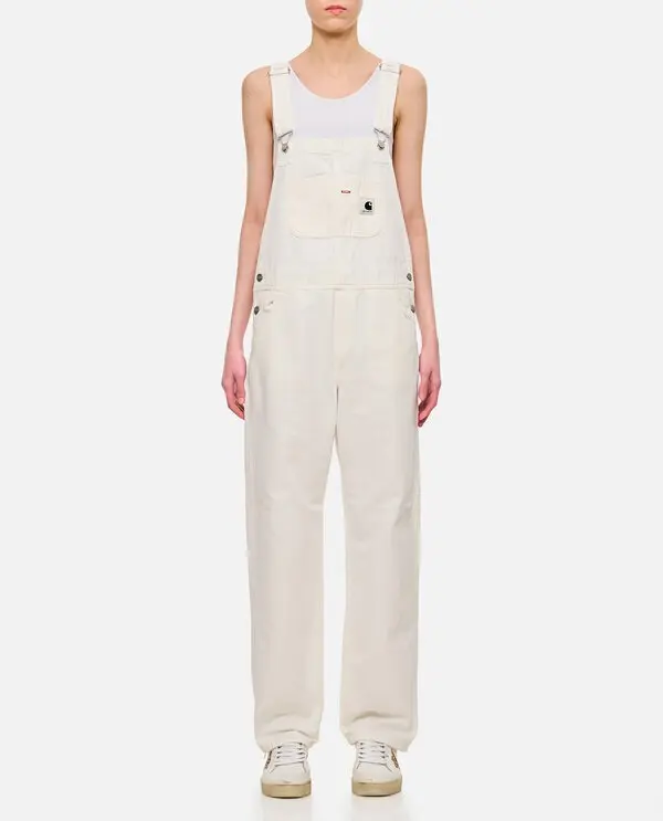 Carhartt Work In Progress Straight-fit Bib Overalls - White