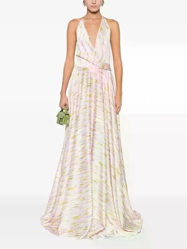 GIADA CURTI Halterneck Maxi Dress