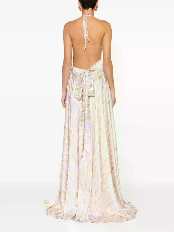 GIADA CURTI Halterneck Maxi Dress
