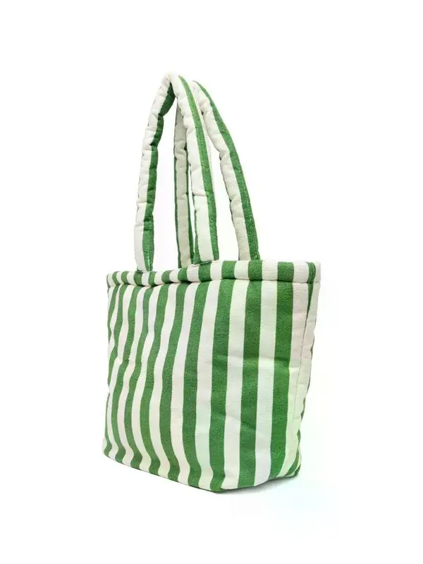 Farm Rio Striped Tropical Banana Tote Bag