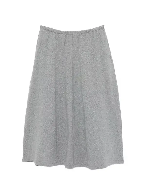 Alexander Wang Cotton Terry Midi Skirt - Grey