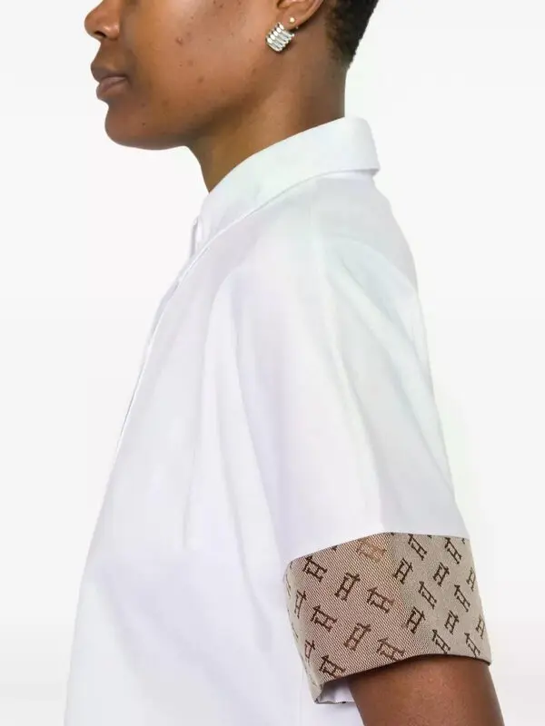 Herno Patterned Cuff Polo Shirt