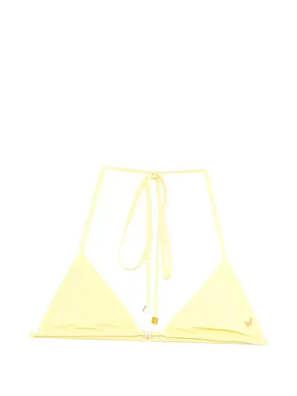 Kiki De Montparnasse Coeur Bikini Top - Yellow