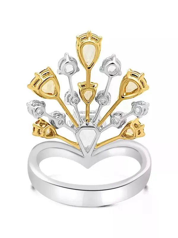 HYT JEWELRY Fan-shaped Diamond Cocktail Ring