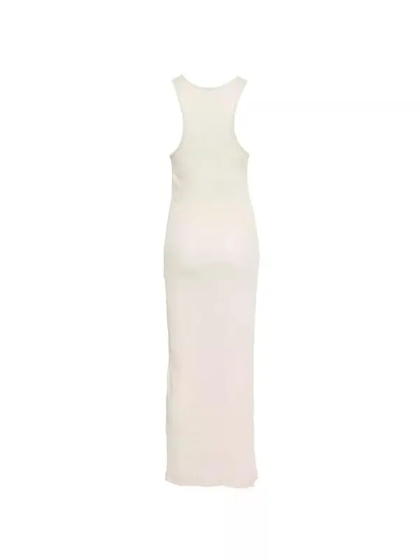 ENTIRE STUDIOS Racerback Ruched Midi Dress - Neutrals