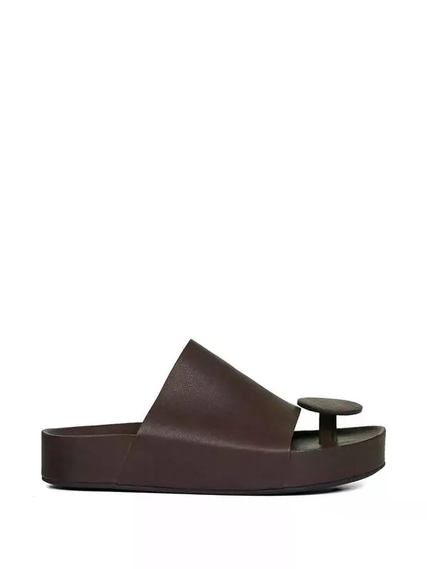 UMA WANG Leather Flat Sandals