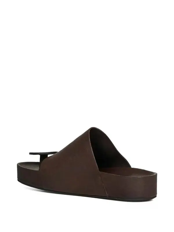 UMA WANG Leather Flat Sandals
