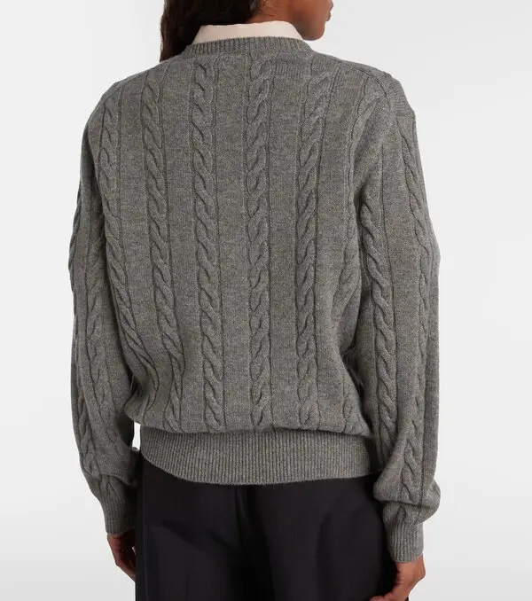 Loro Piana Cedar Cable-knit Cashmere Sweater - Grey