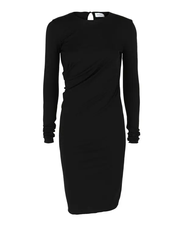 FERRAGAMO Ruched Midi Dress