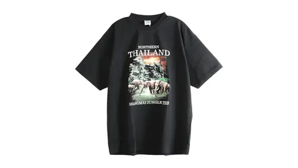 Vetements Thailand Tourist T-shirt - Black